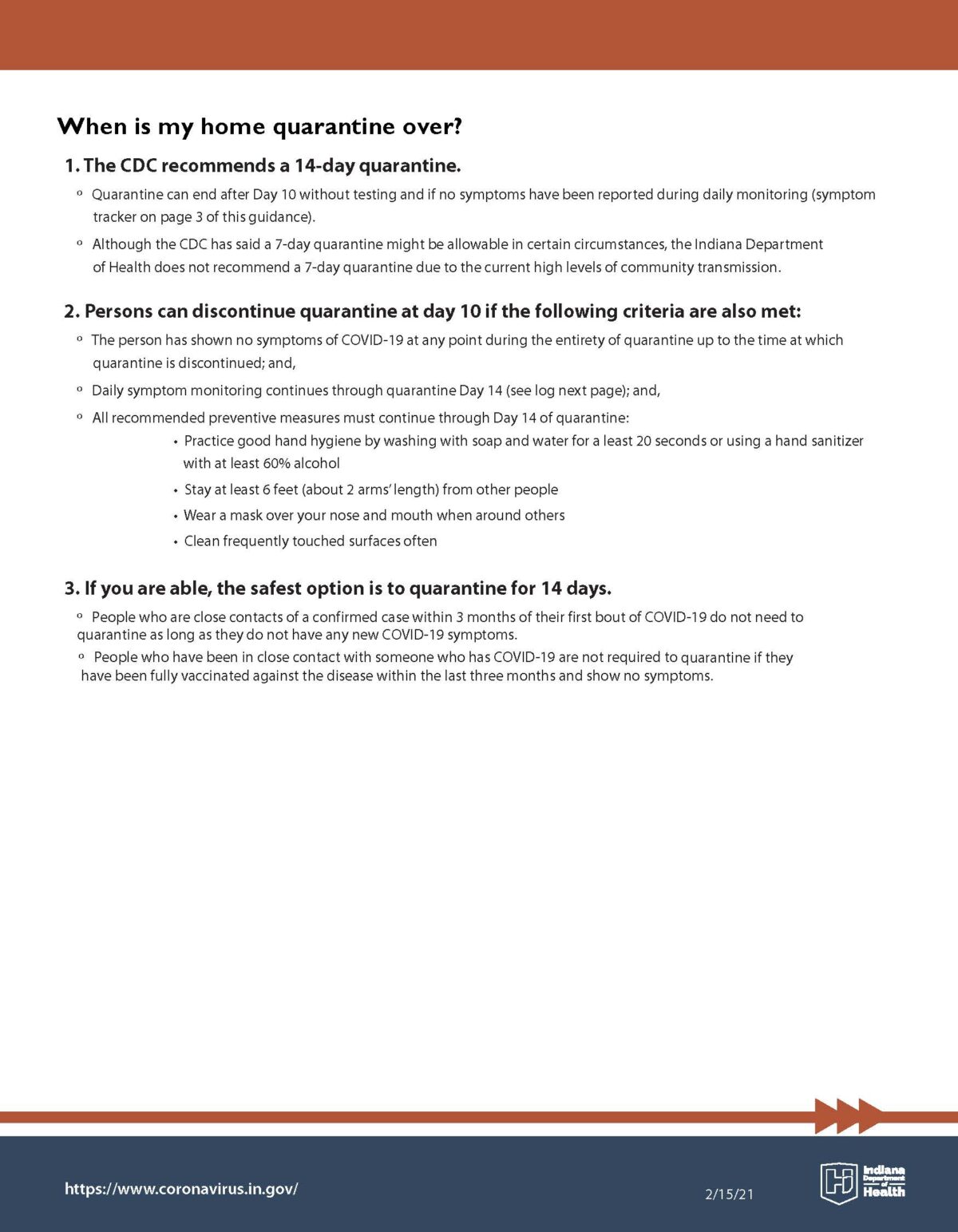 COVID-19: When to quarantine. Stop the spread. Keep your family safe ...