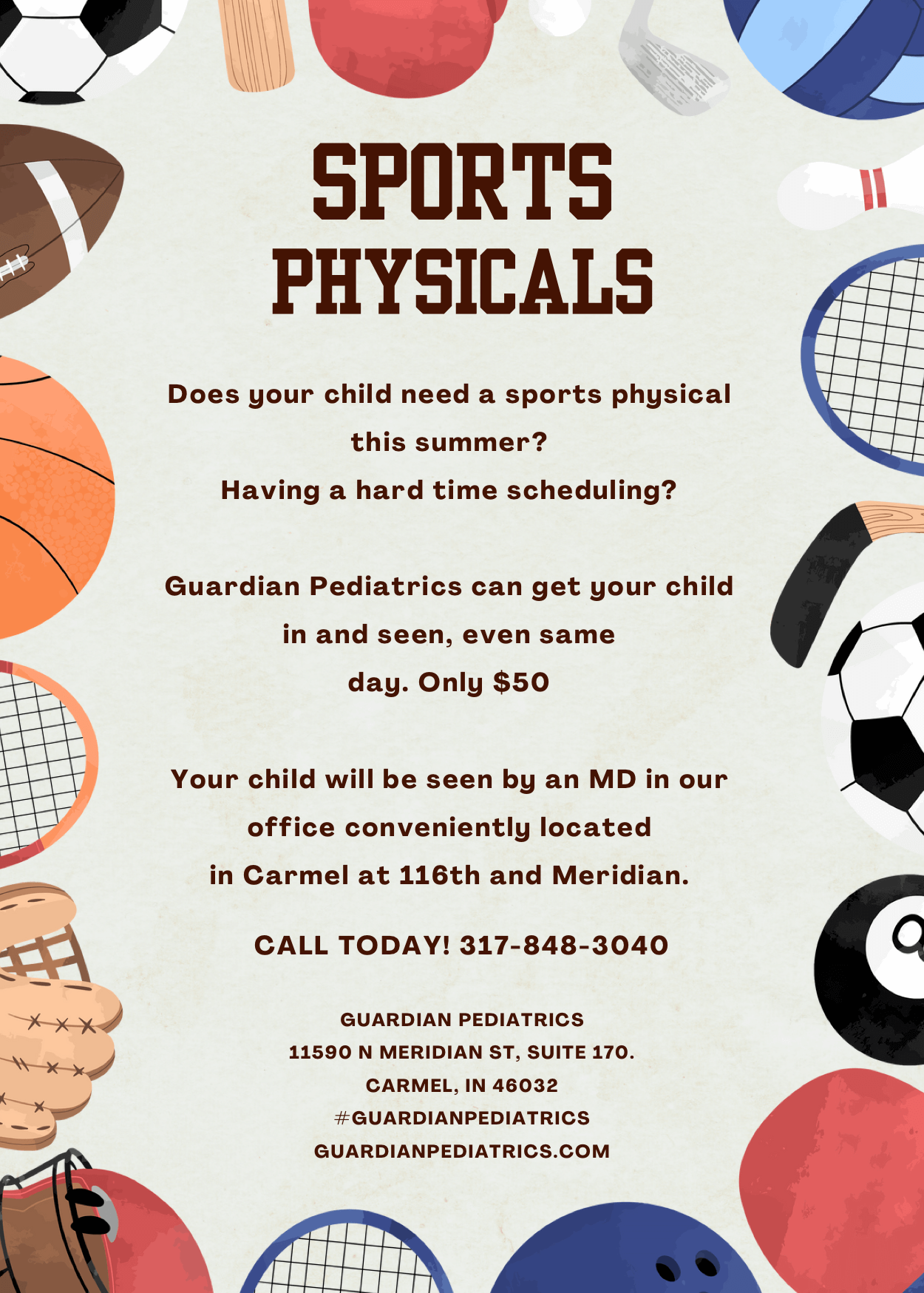 Sports Physicals 2025 - Guardian Pediatrics